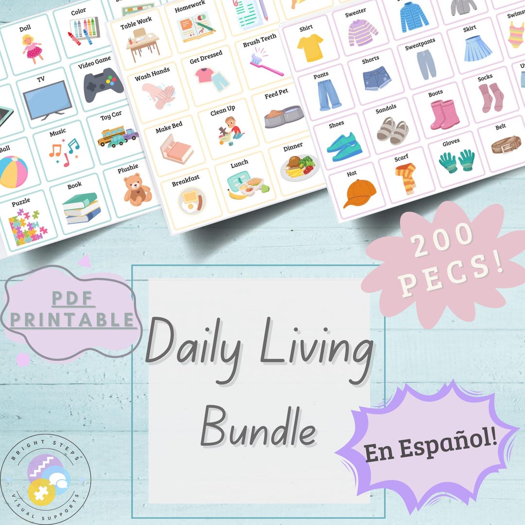 Spanish PECS Visual Communication Cards | Autism, Speech Therapy (PDF ...