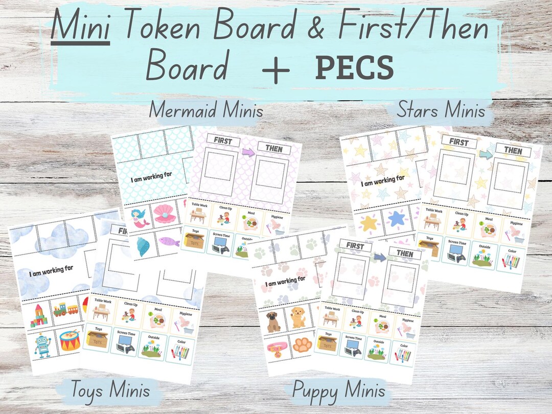 Mini First/then Board & Token Board: Autism, ADHD Visual Supports ...
