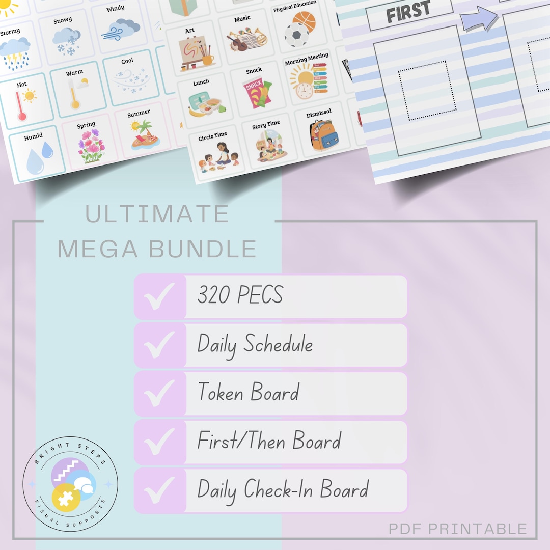 Ultimate Mega Bundle - PECS Visual Communication Card Bundle, Daily ...