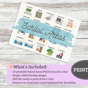 School PECS Communication Cards: Autism, ADHD, Speech Therapy (PDF) - Etsy