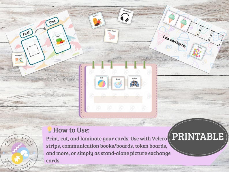 Mini First/then Board & Token Board: Autism, ADHD Visual Supports ...