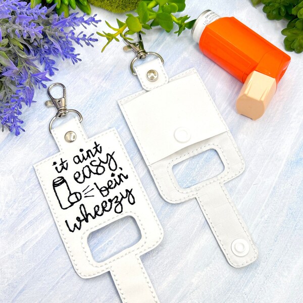 Inhaler Holder Keychain Svg - Etsy