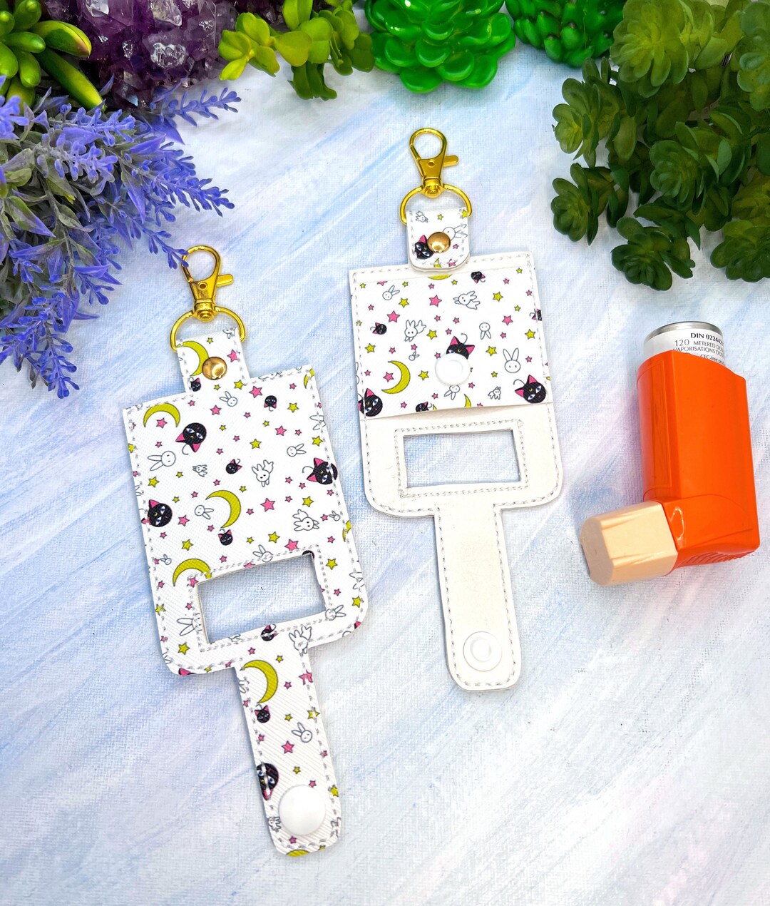 Inhaler Holder, Moon Girl & Cats, Inhaler Case, Adult Kids Inhaler ...