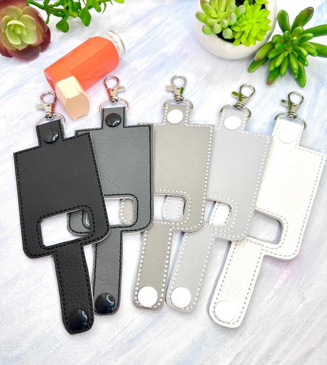 Inhaler Holder, 1 Monochrome Inhaler Case, Black White Grey Inhaler ...