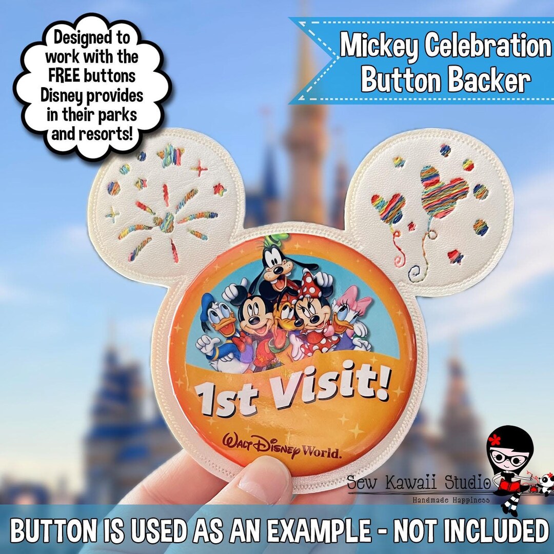 Mickey Button Backer Button Holder Button Frame Celebration Minnie ...