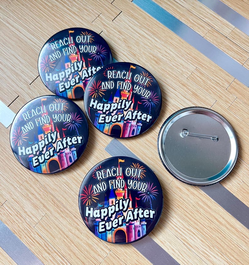 Mickey Celebration Button Keychain, Faux Leather Disney Accessory ...