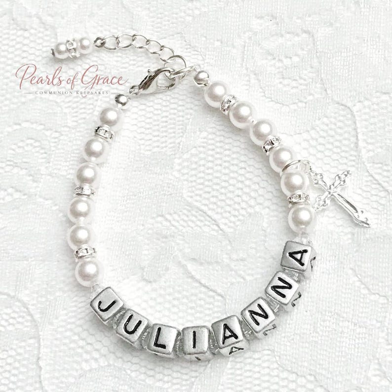 First Communion Gift for Girls, Holy Communion Jewelry, Personalized ...