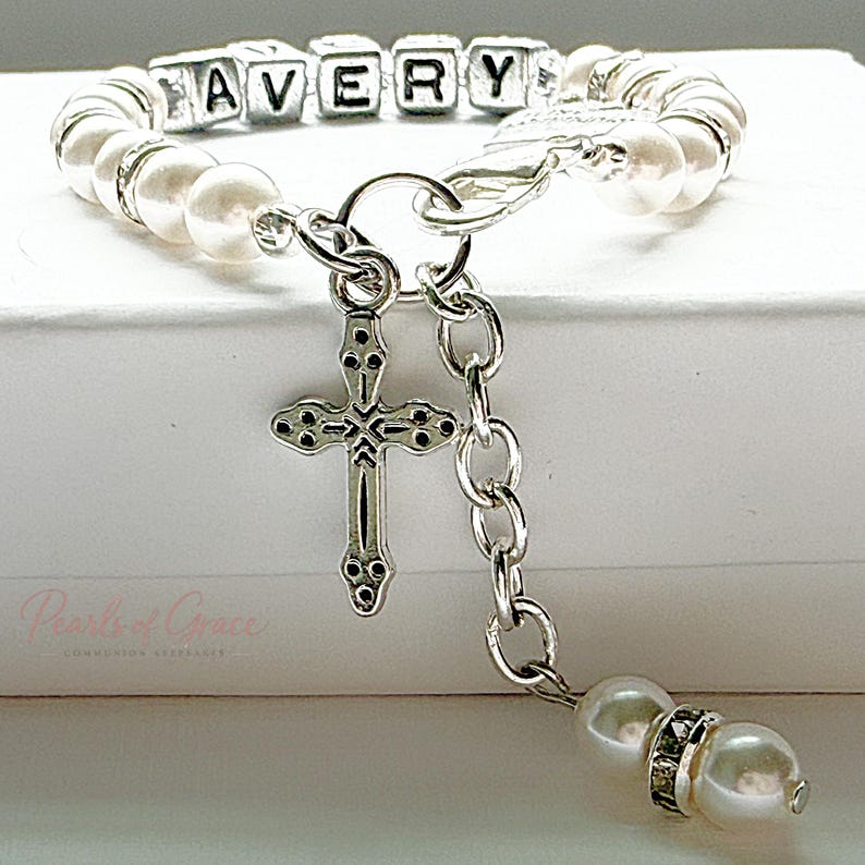 First Communion Gift for Girls, Holy Communion Jewelry, Personalized ...