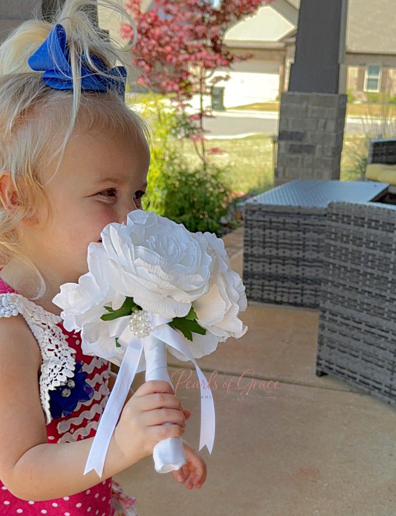 First Communion Bouquet Ready to Ship | First Holy Communion Flowers ...