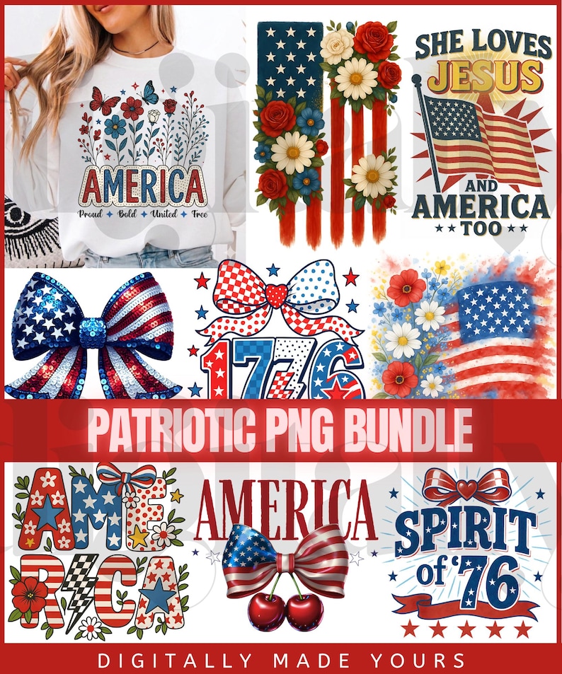 6500+ America 250th Anniversary Pngs, USA Patriot Designs, USA Flag ...