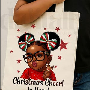 Cute African American Christmas Png , Melanin Christmas Png, Black ...