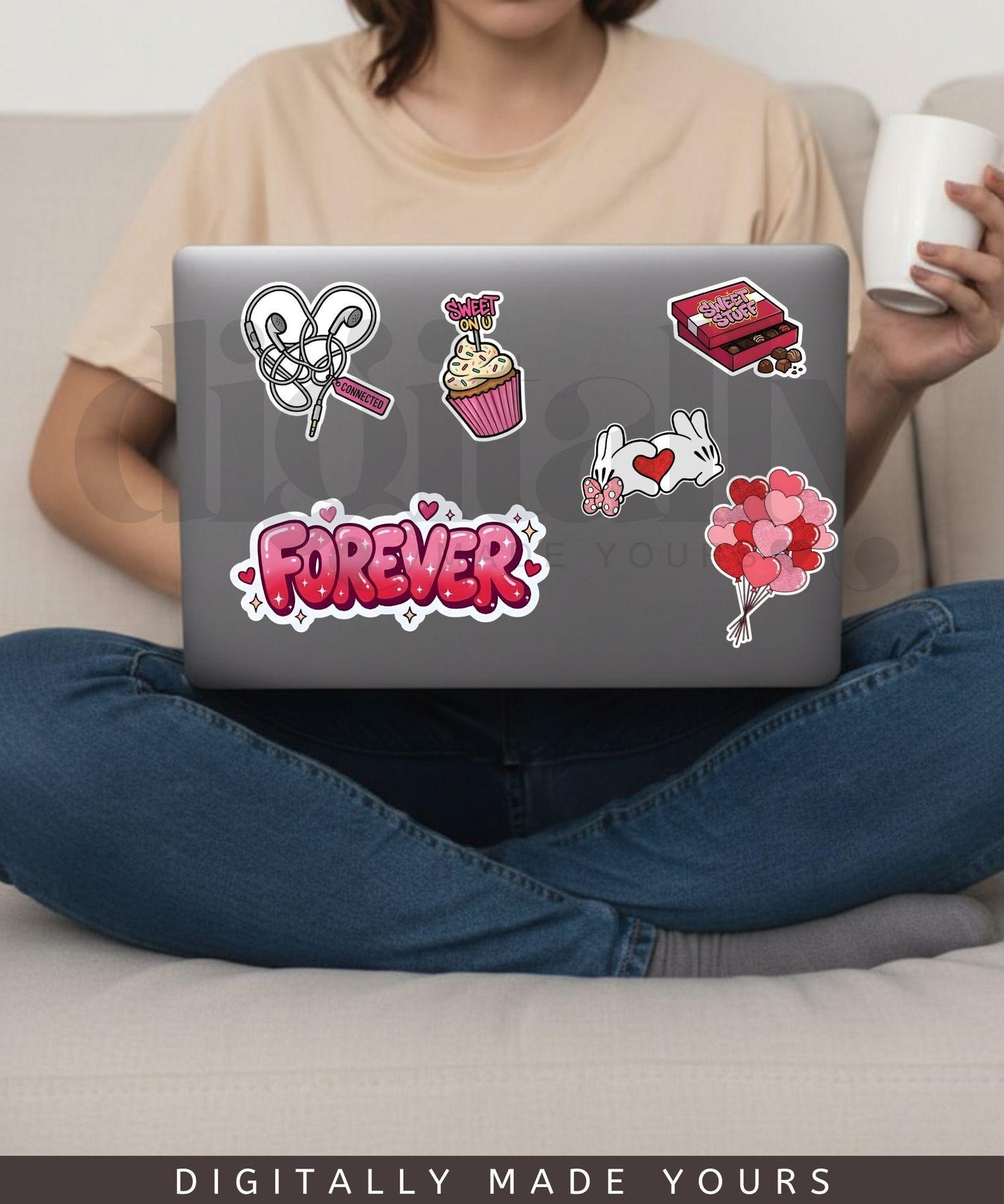 200+ Funny Love Stickers PNG Bundle | Valentine Art Decals | Cool ...