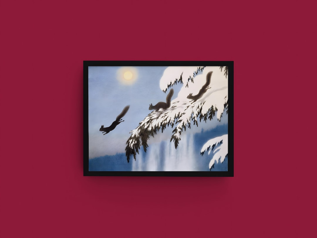 Norwegian Famous Painter / Illustrator Theodor Kittelsen "squirrels ...