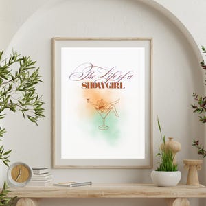 Showgirl Art Print: Girl's Room Decor (digital Print) - Etsy