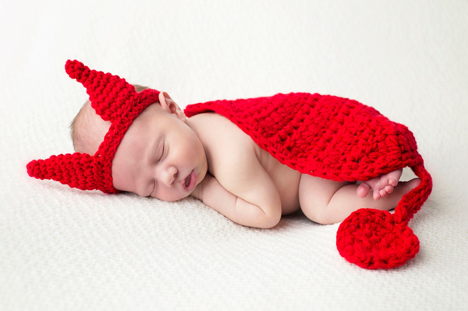 Devil Cape and Headband/devil Photo Prop (0-2 Month, 3-6 Month) - Etsy