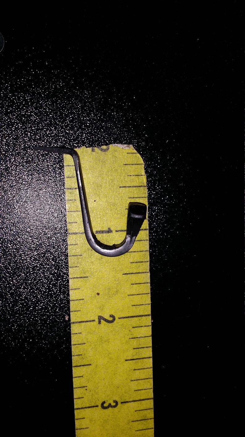 6 or 20 Small Wrought Iron Spike Hooks, 1-1/4" Tall, Primitive, Craft ...