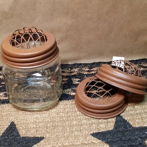 3 or 12 Rusty Frog Lids - Craft Supply, Fit Regular Standard Mouth ...