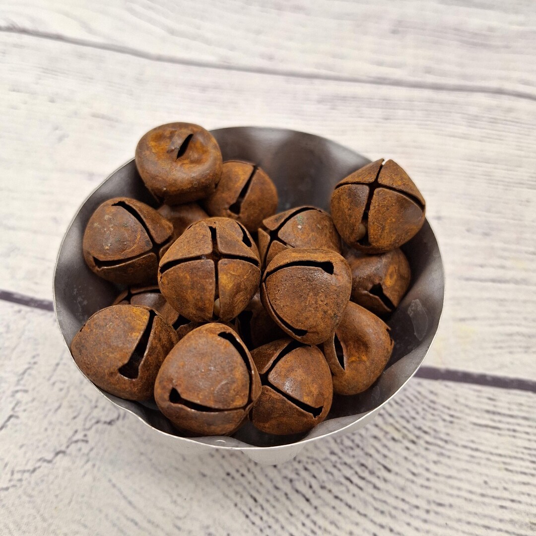 20mm (3/4") Rusty Jingle Bells, 36 or 144, Crafting, Primitive, Rustic ...