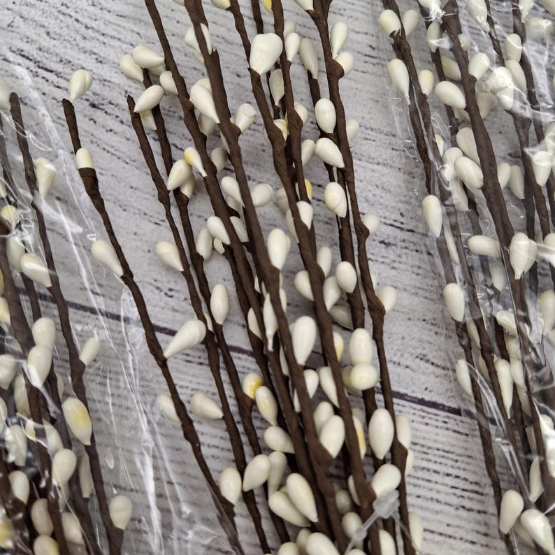 3 White 16-18 Inch Pip Berry Picks - Sprays - Country Craft Supply ...