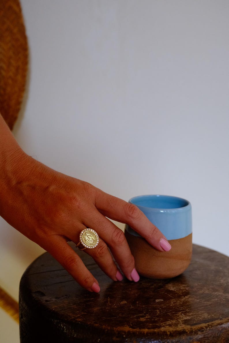 Custom University Crest Ring: Personalized College Jewelry Gift - Etsy
