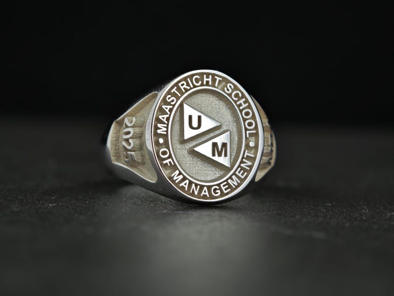 Customizable University Ring: Handmade Graduation Jewelry, Sterling ...