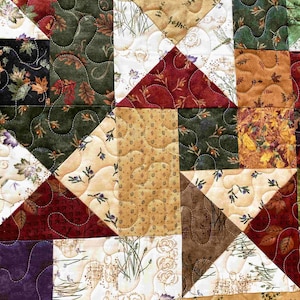King Size Falling Leaves Quilt - Etsy