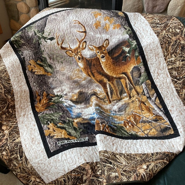 Deer Quilt - Etsy