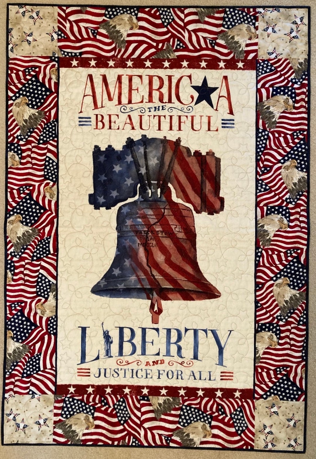 Liberty Bell Wall Hanging Quilt - Etsy