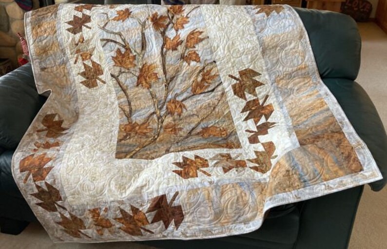 Windblown Fall Throw Size Quilt - Etsy