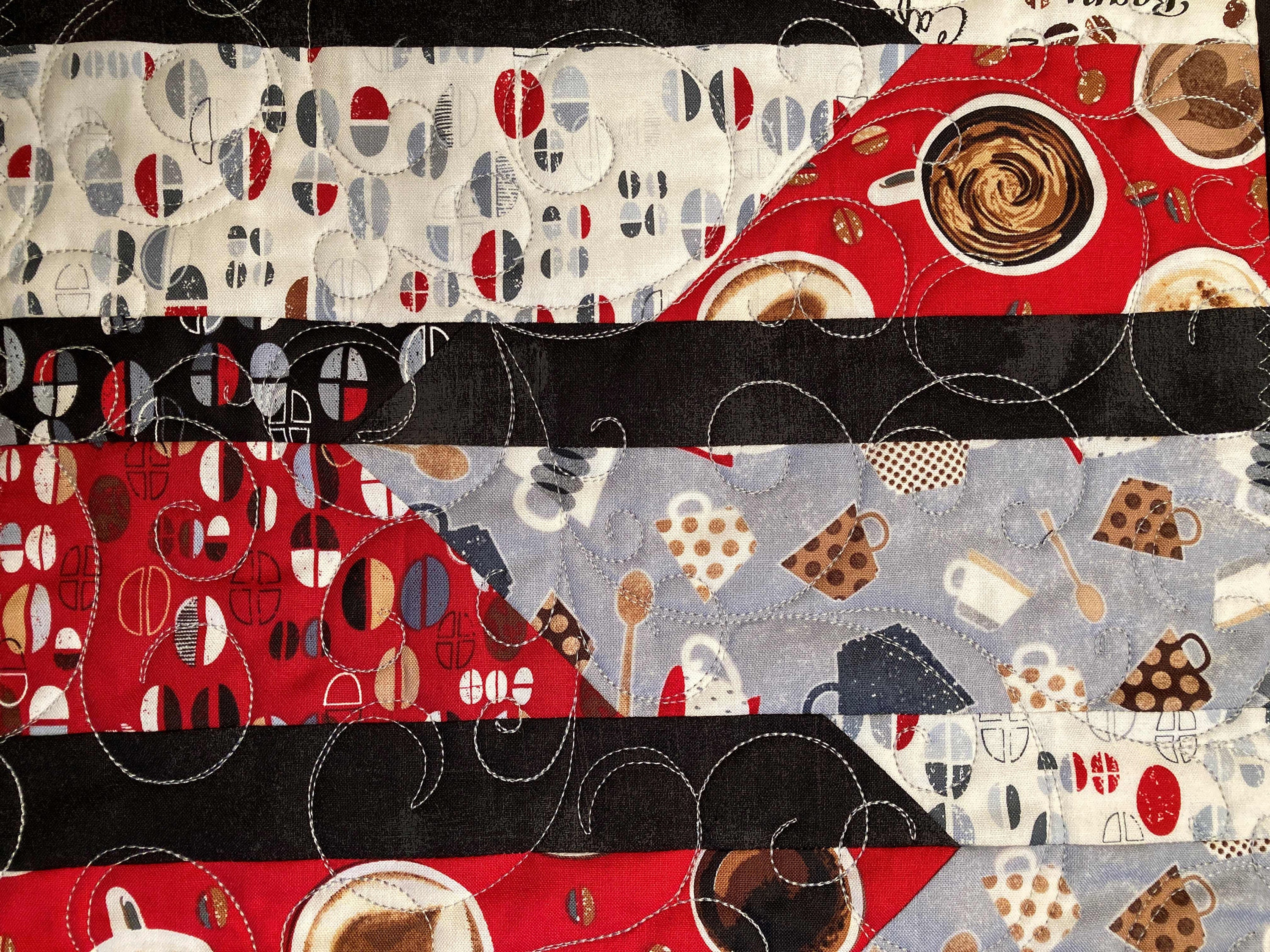 Coffee Monorail Quilted Table Runner A - Etsy