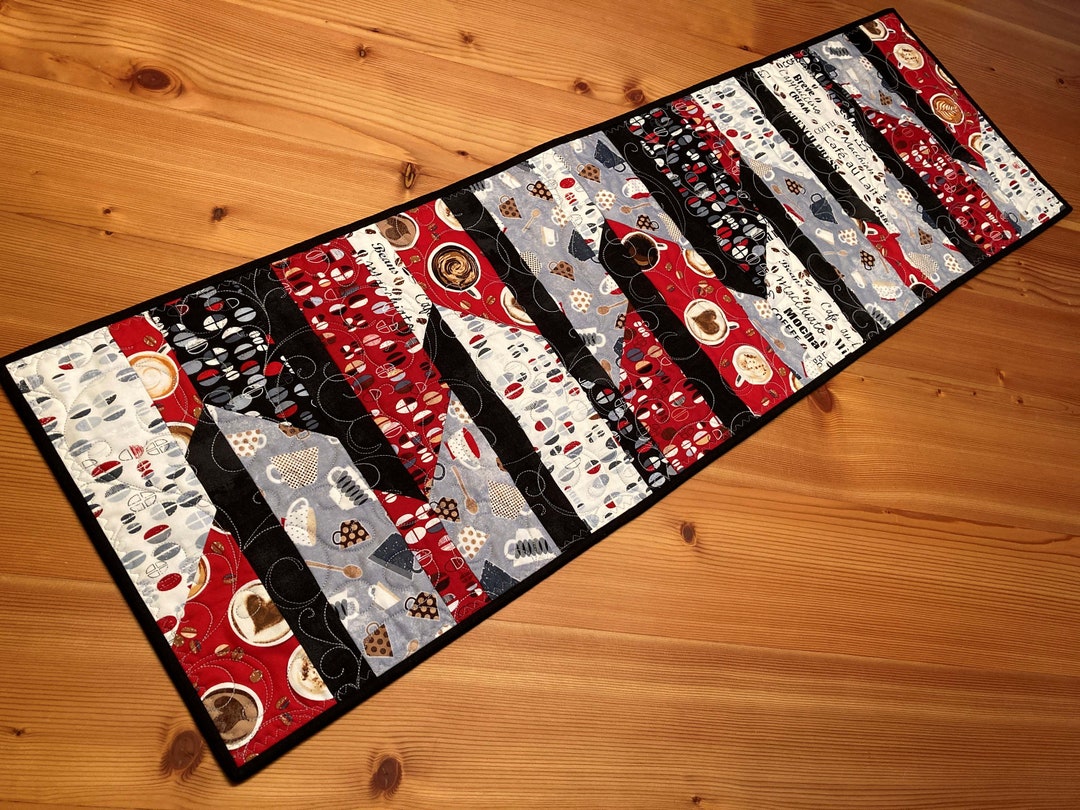 Coffee Monorail Quilted Table Runner A - Etsy
