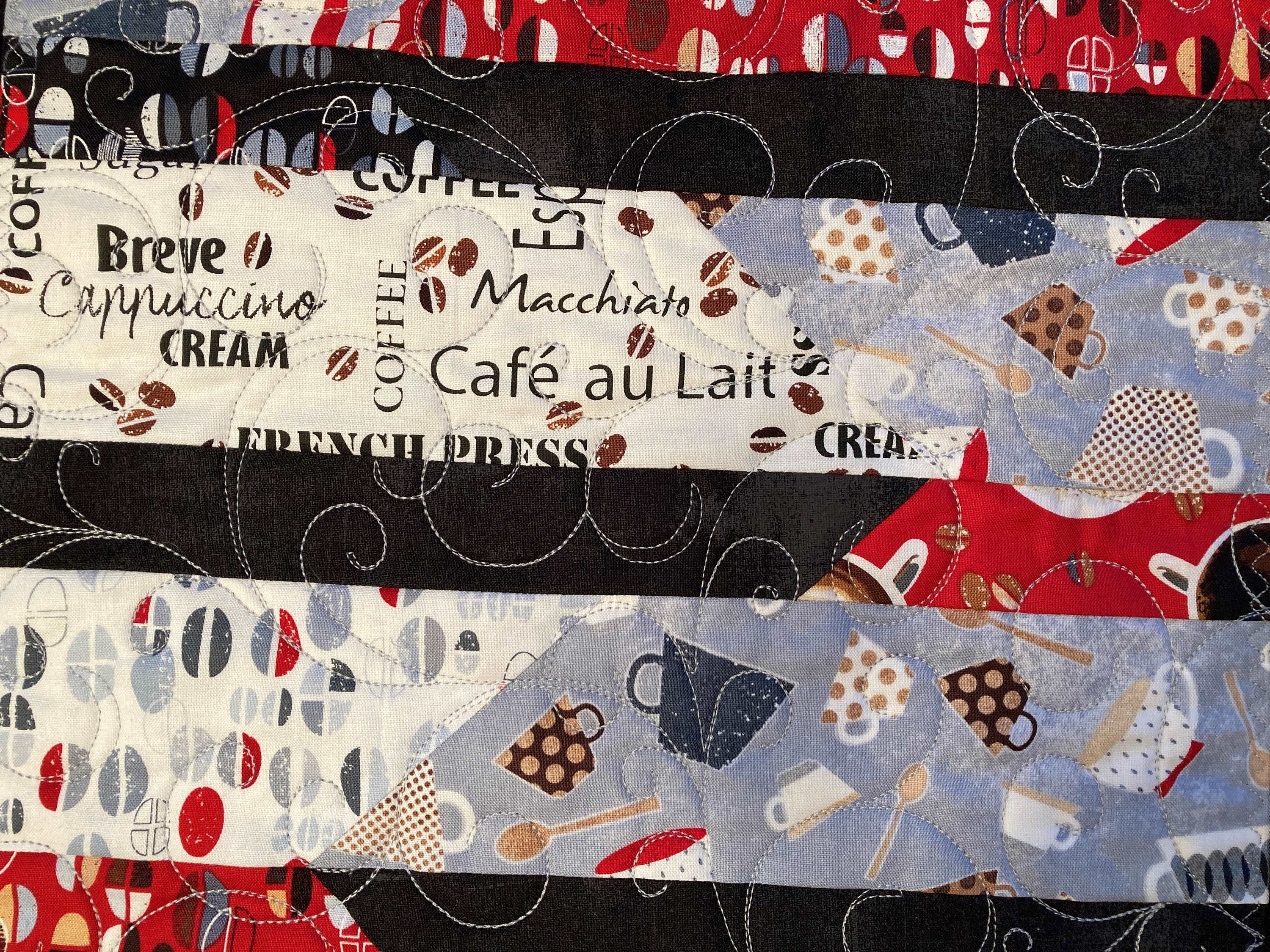 Coffee Monorail Quilted Table Runner A - Etsy