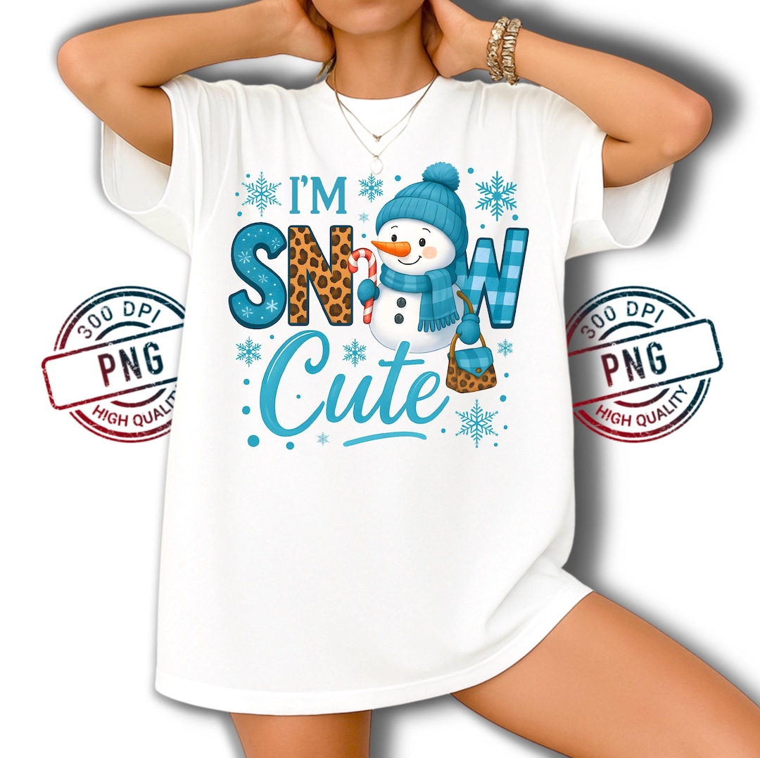 I’m Snow Cute PNG: Adorable Snowman Winter Digital Download for ...