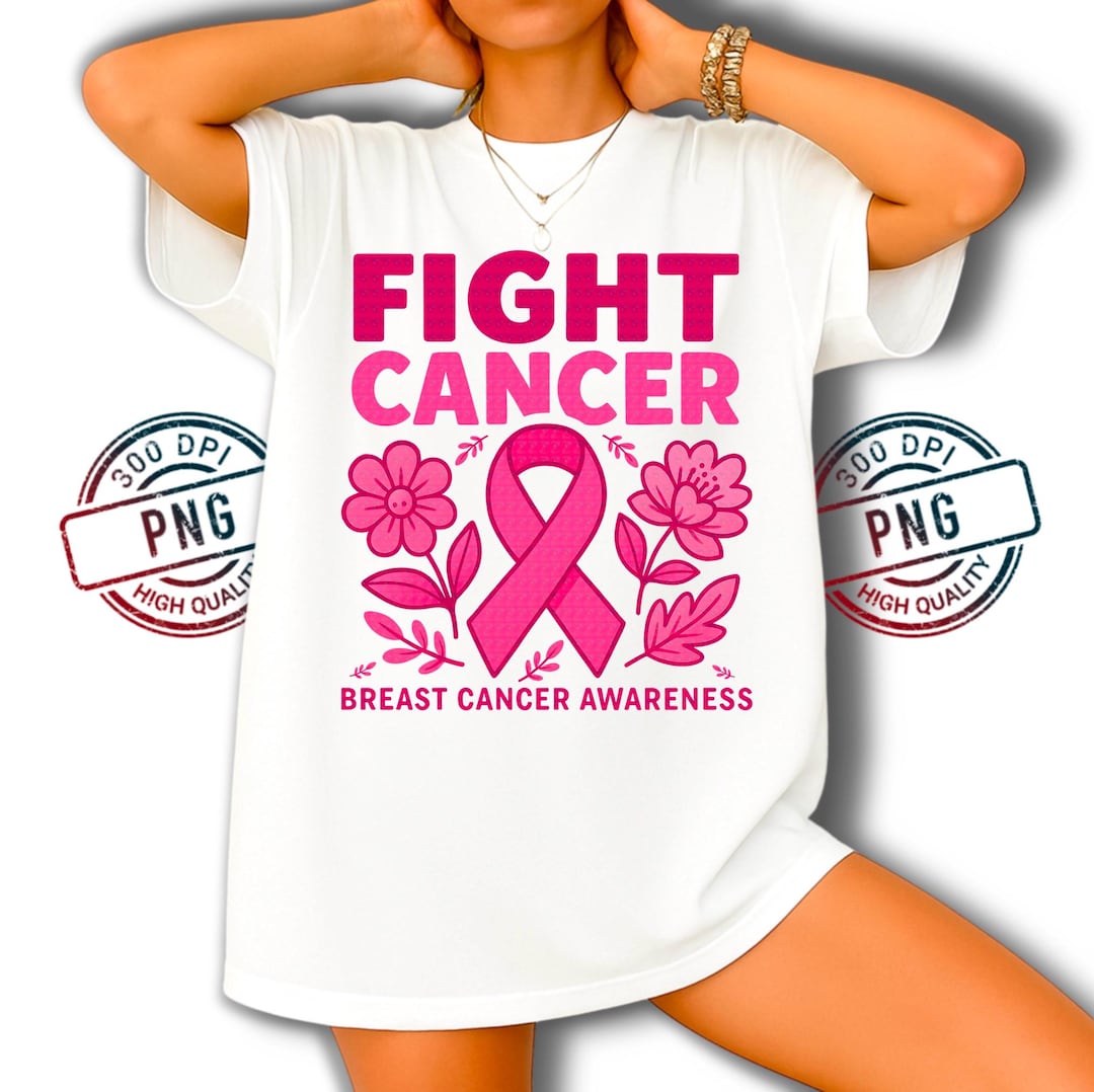 Pink Ribbon Fight Cancer PNG: Floral Breast Cancer Awareness Clipart ...