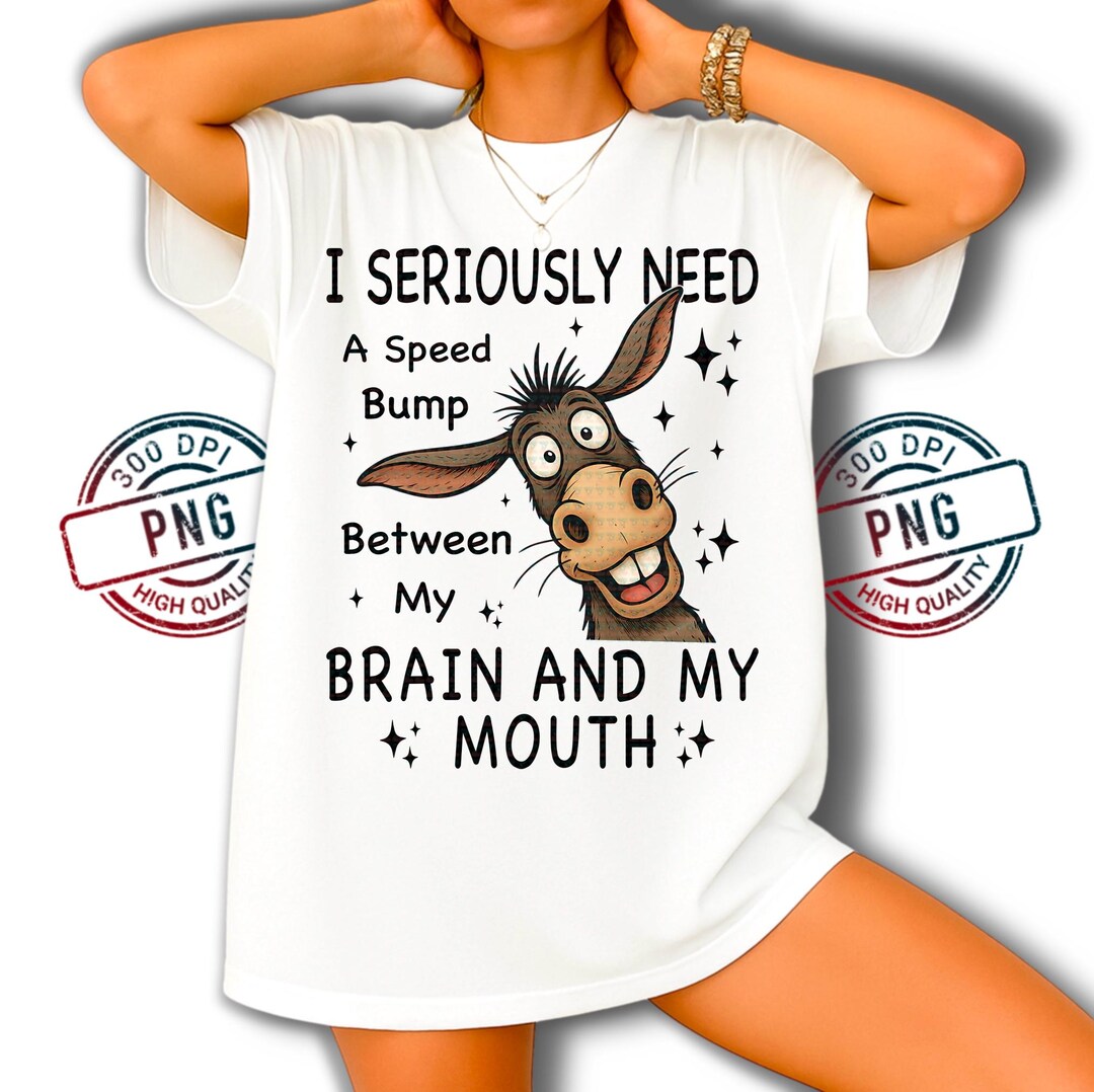 Funny Donkey Quote PNG: Comedy Humor Design (digital Download - Etsy