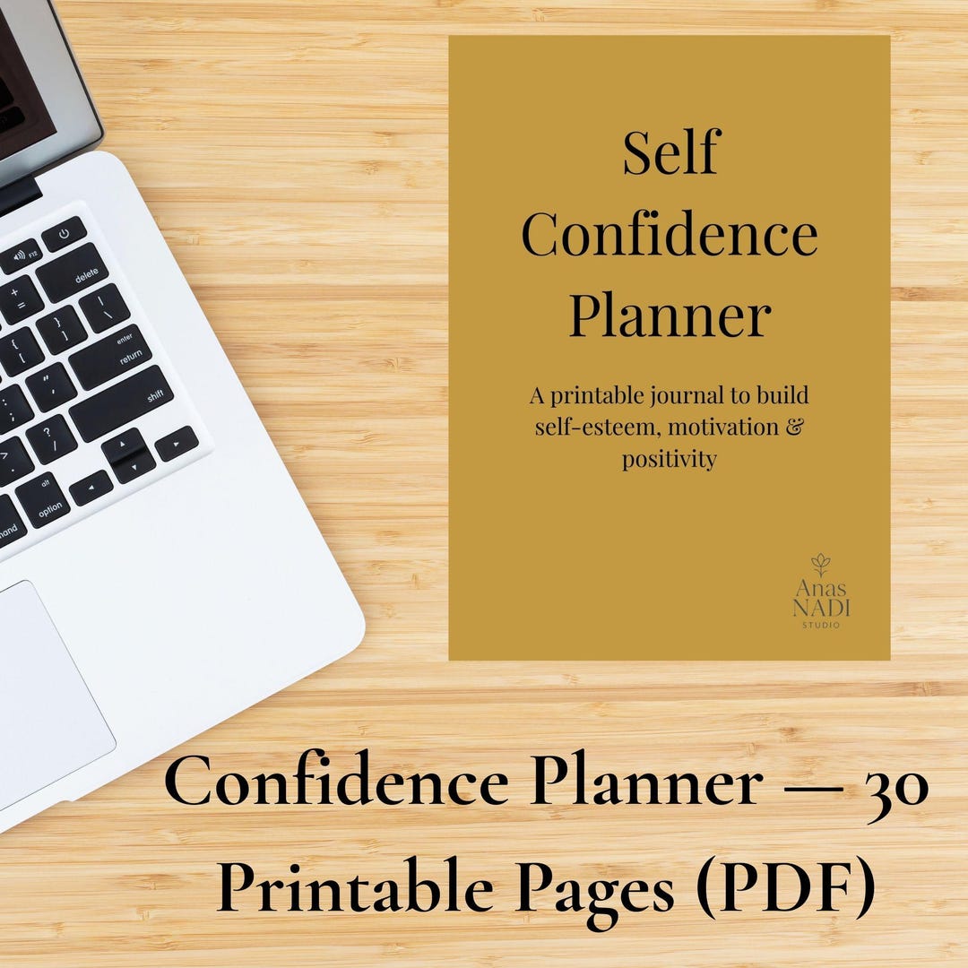 Confidence Planner | 30 Pages Printable PDF | Self-esteem Journal ...