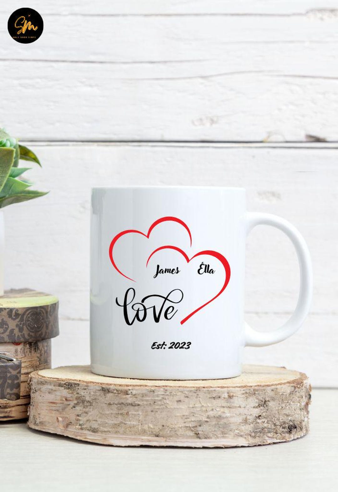 Personalized Couple Mug With Names – Custom Love Coffee Mug – Romantic ...