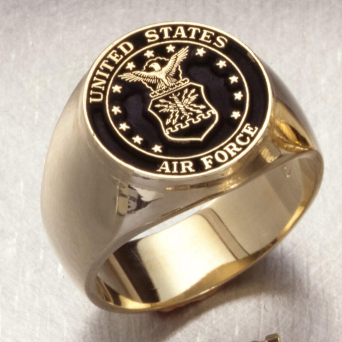 US Air Force Signet Ring – Military Crest .925 Sterling Silver - Etsy ...