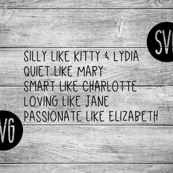 Jane Austen Svg - Etsy