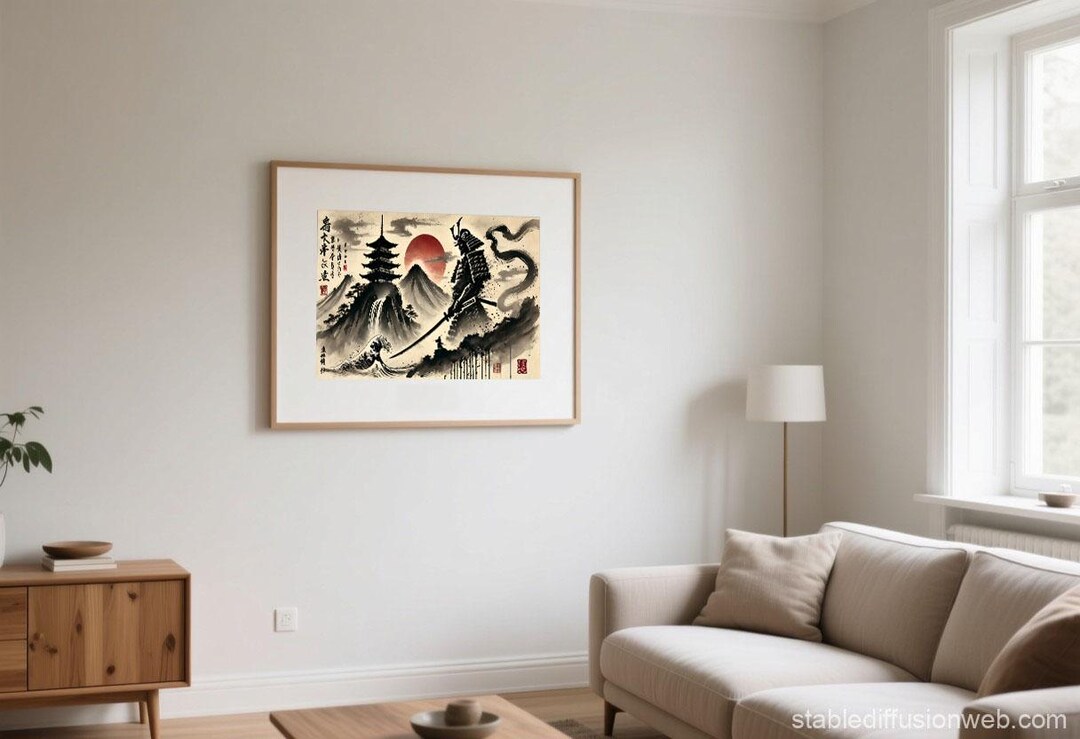 Samurai Wall Art #19 — Valley of Temples, Smoky Mountains | Digital ...