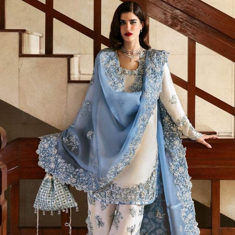 Raw Silk Pakistani Outfit - Etsy