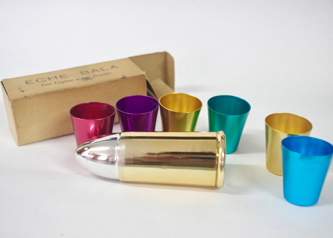 Vintage Aluminium Shots -take a Shot, Have Some Tequila, Vodka Shots ...
