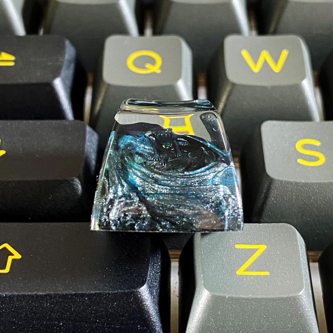 Night Fury Resin Keycap, Custom Anime Keycap Artisan, Anniversary Gift ...