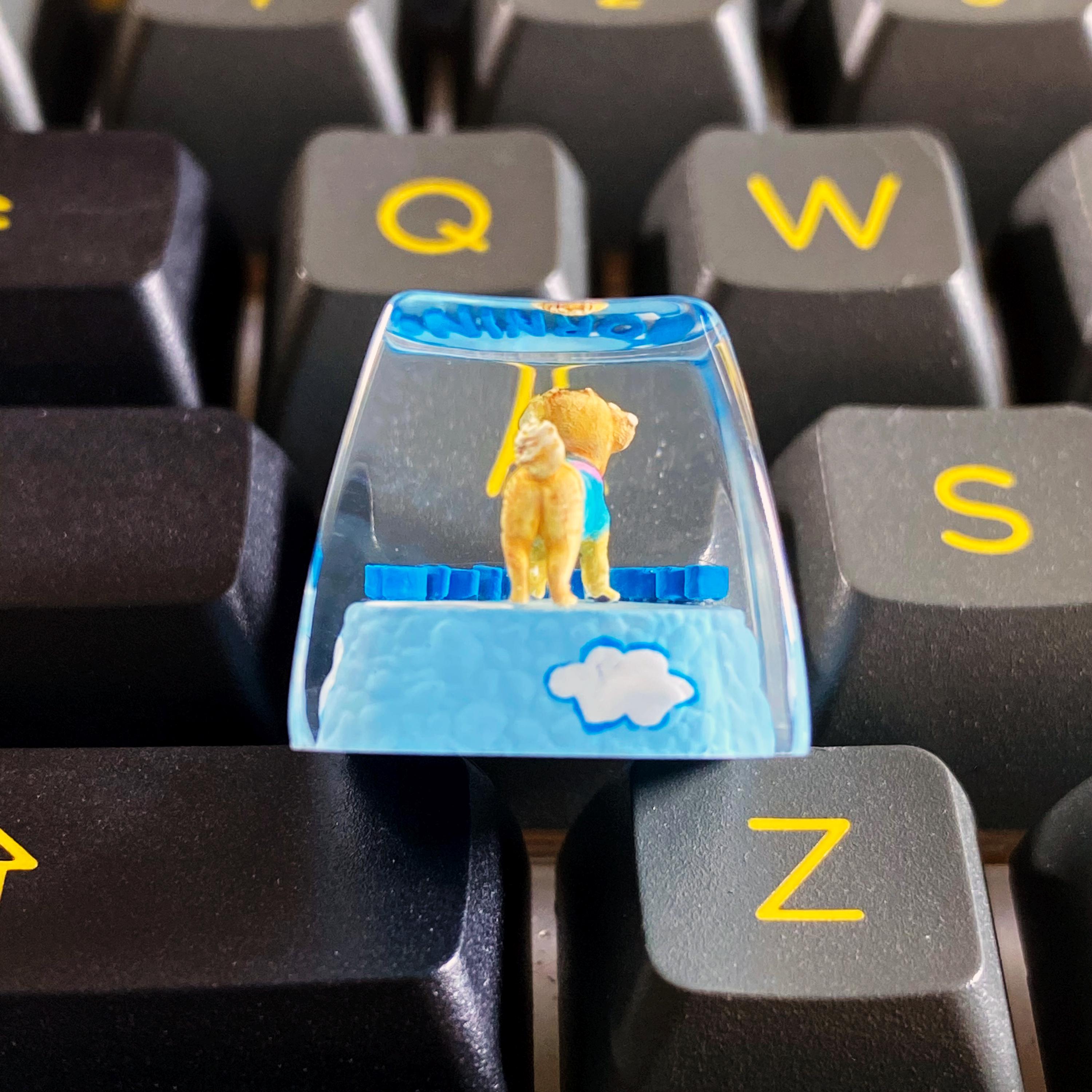Puppy Keycap Resin With Name (under 7 Characters), Custom Simple Animal ...