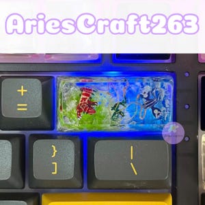 Groud.on Primal, Rayqua.za Mega, Kyog.re Mega Keycap Resin (2u, 2.25u ...