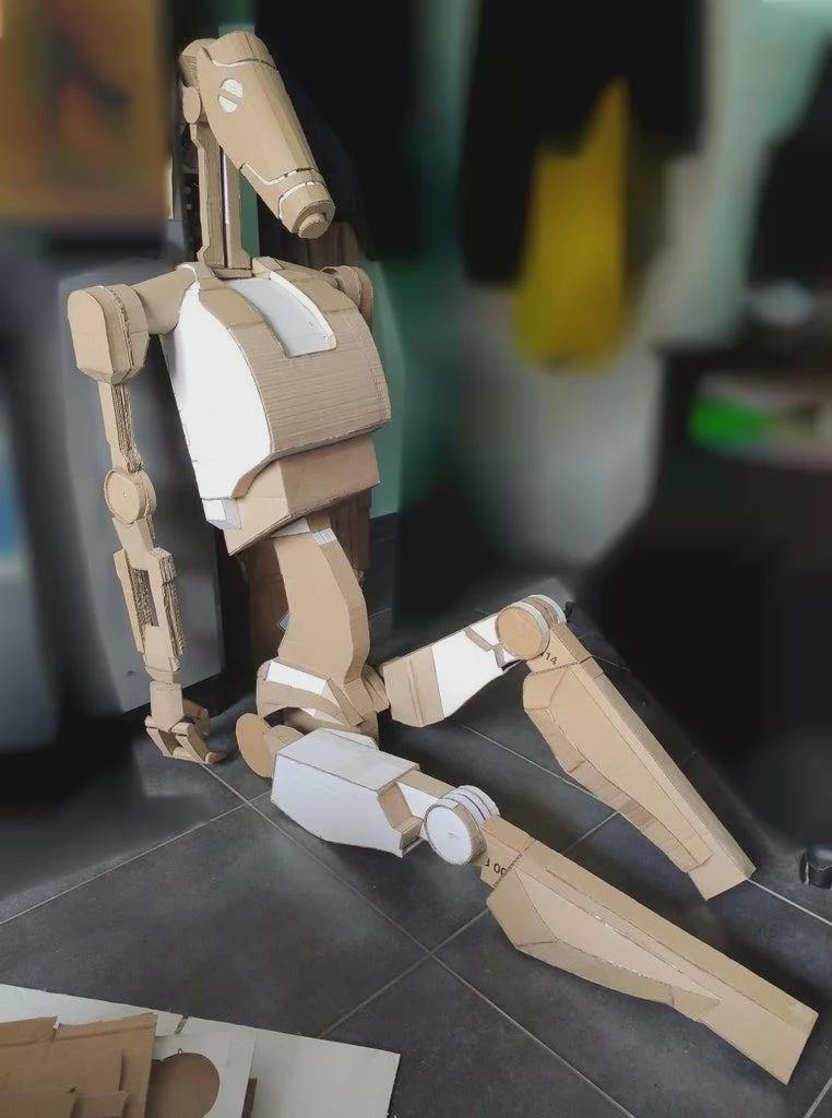 Life-size Battle Droid STL File – Full Scale Star Wars Inspired Model ...