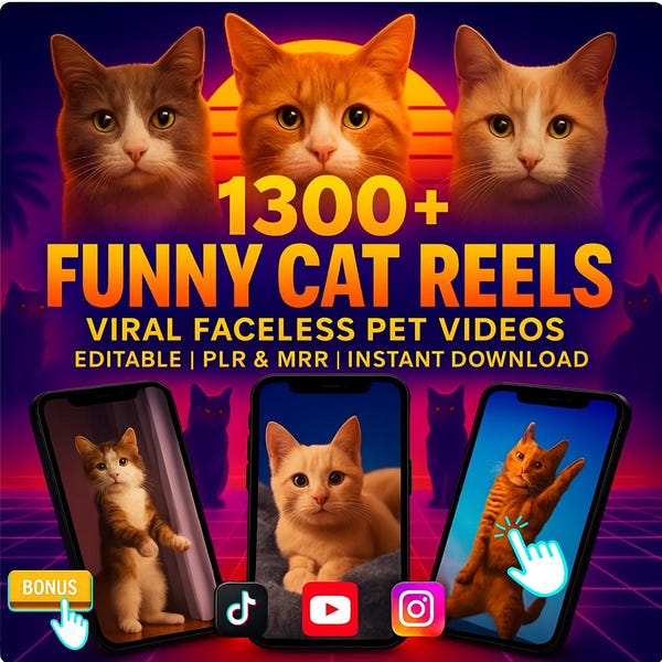 Cat Youtube Banner - Etsy
