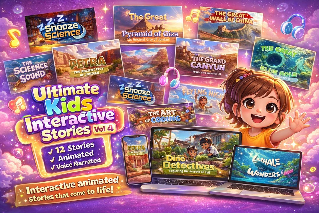 Kids Story Bundle Vol. 4 (12 Stories) — Animated & Voice Narrated ...
