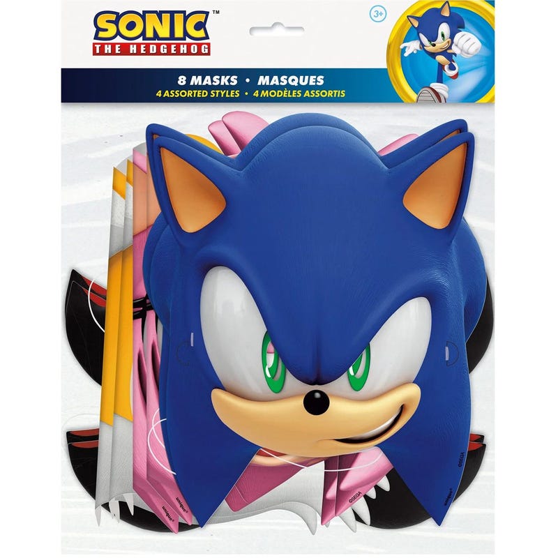 Sonic the Hedgehog Mask - Etsy