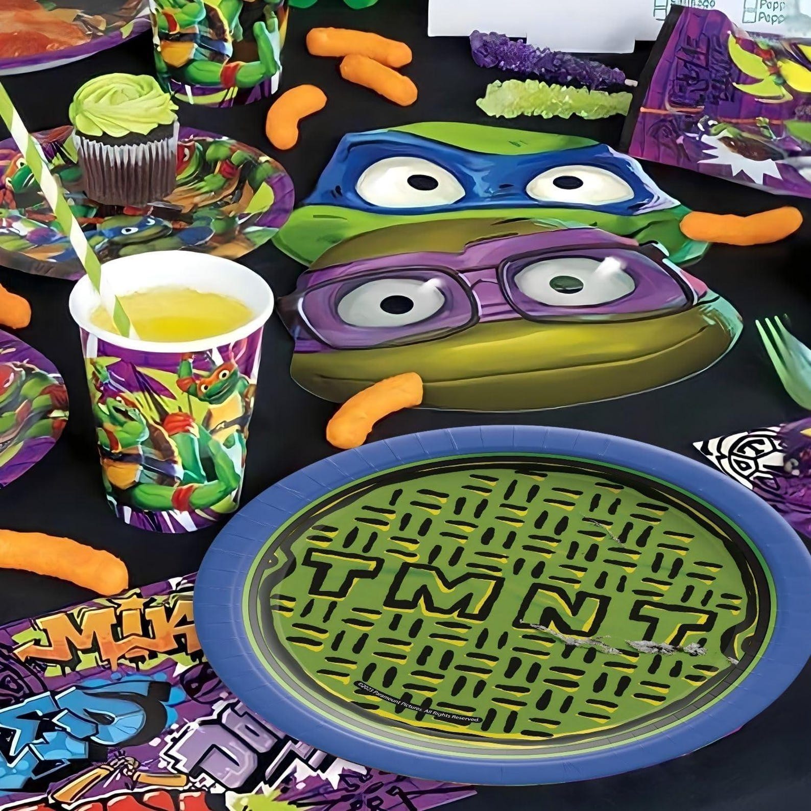 Officially Licensed Ninja Turtles TMNT Dessert Plates 7", 8ct - Etsy